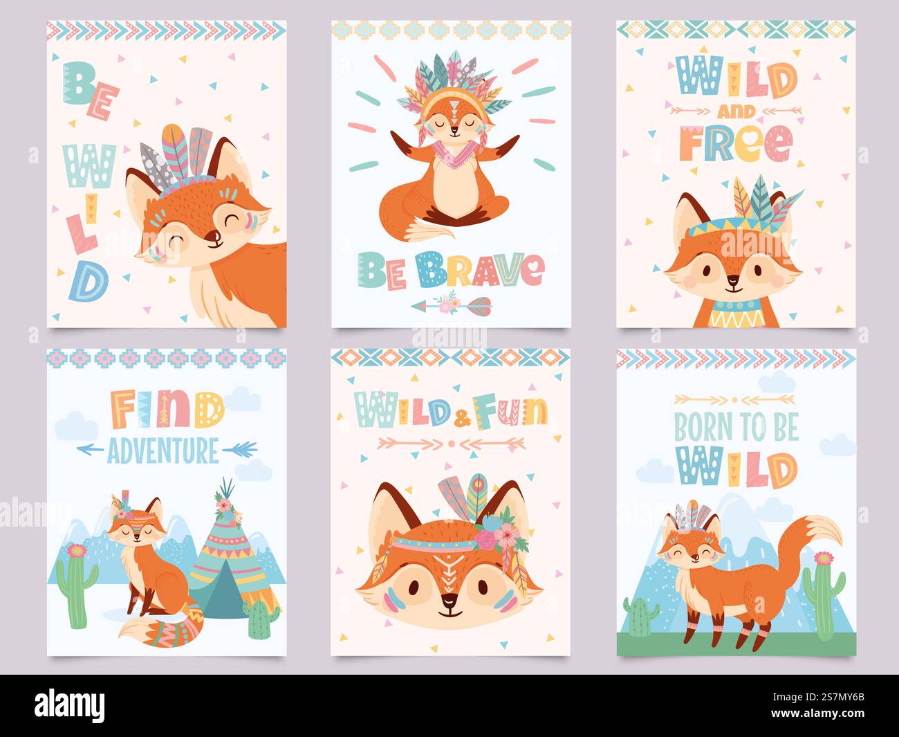 Wild tribal fox poster. Be brave, find adventure and free foxes with ...