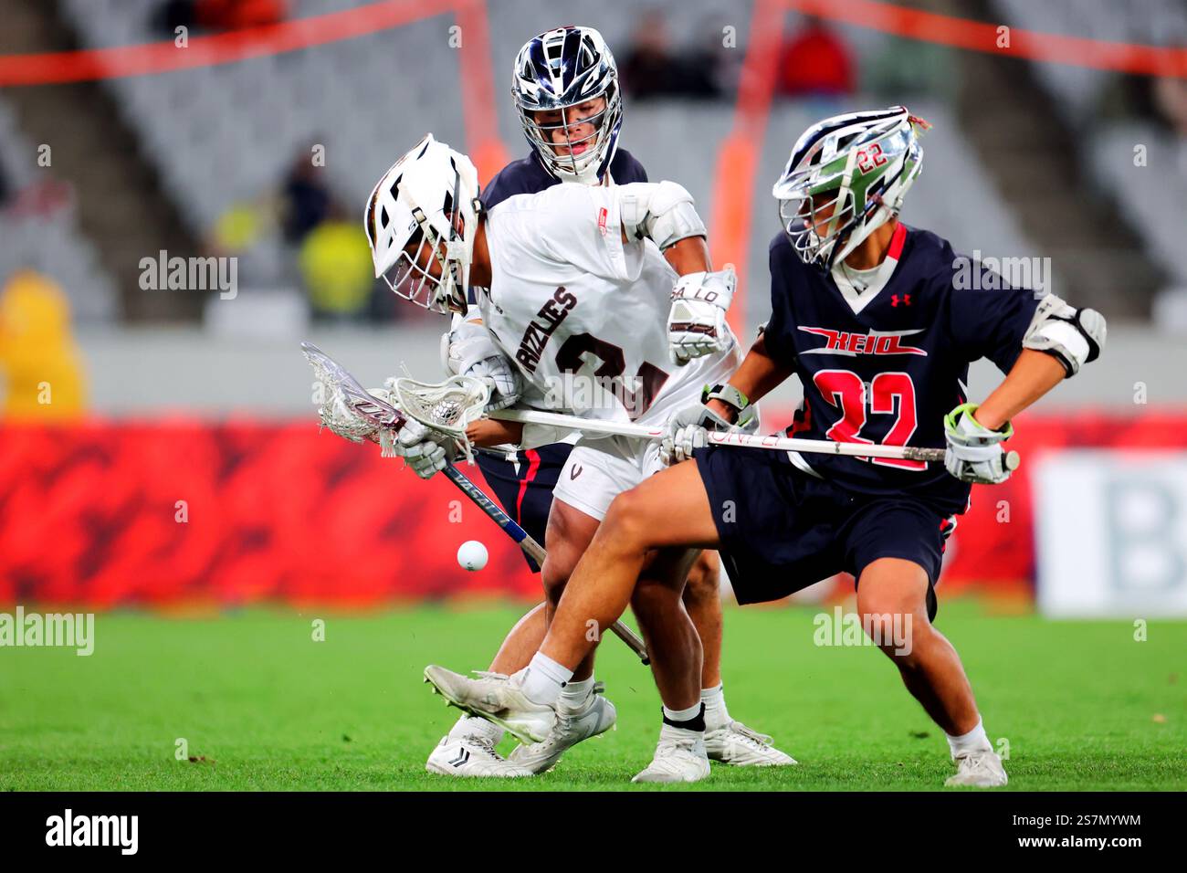 Tokyo, Japan. 18th Jan, 2025. (L-R) Rei Saito (GRIZZLIES), Ken Ogawa ...