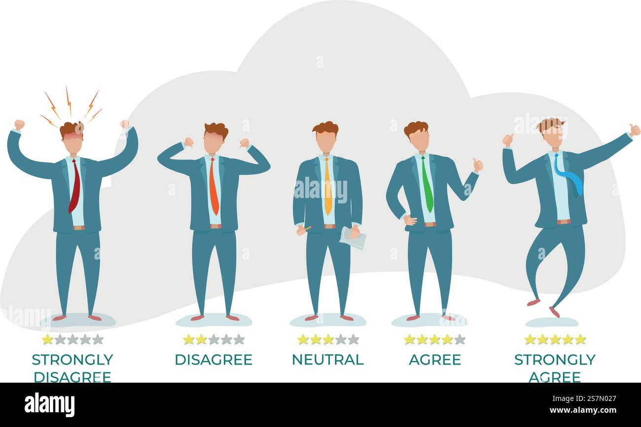Evaluation of workplace morale with character and tie color indicator ...