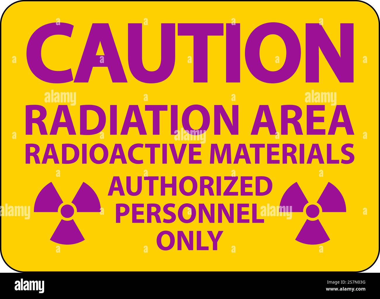 Radiation Caution Sign Caution Radiation Area, Radioactive Materials ...