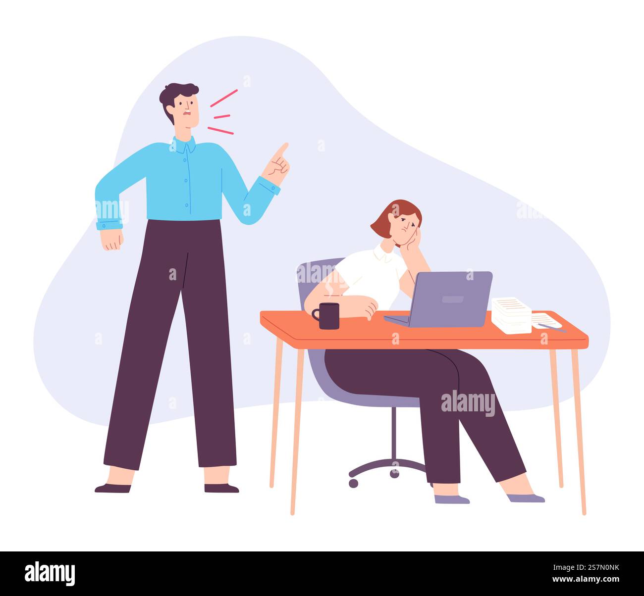 Workplace fight Stock Vector Images - Alamy