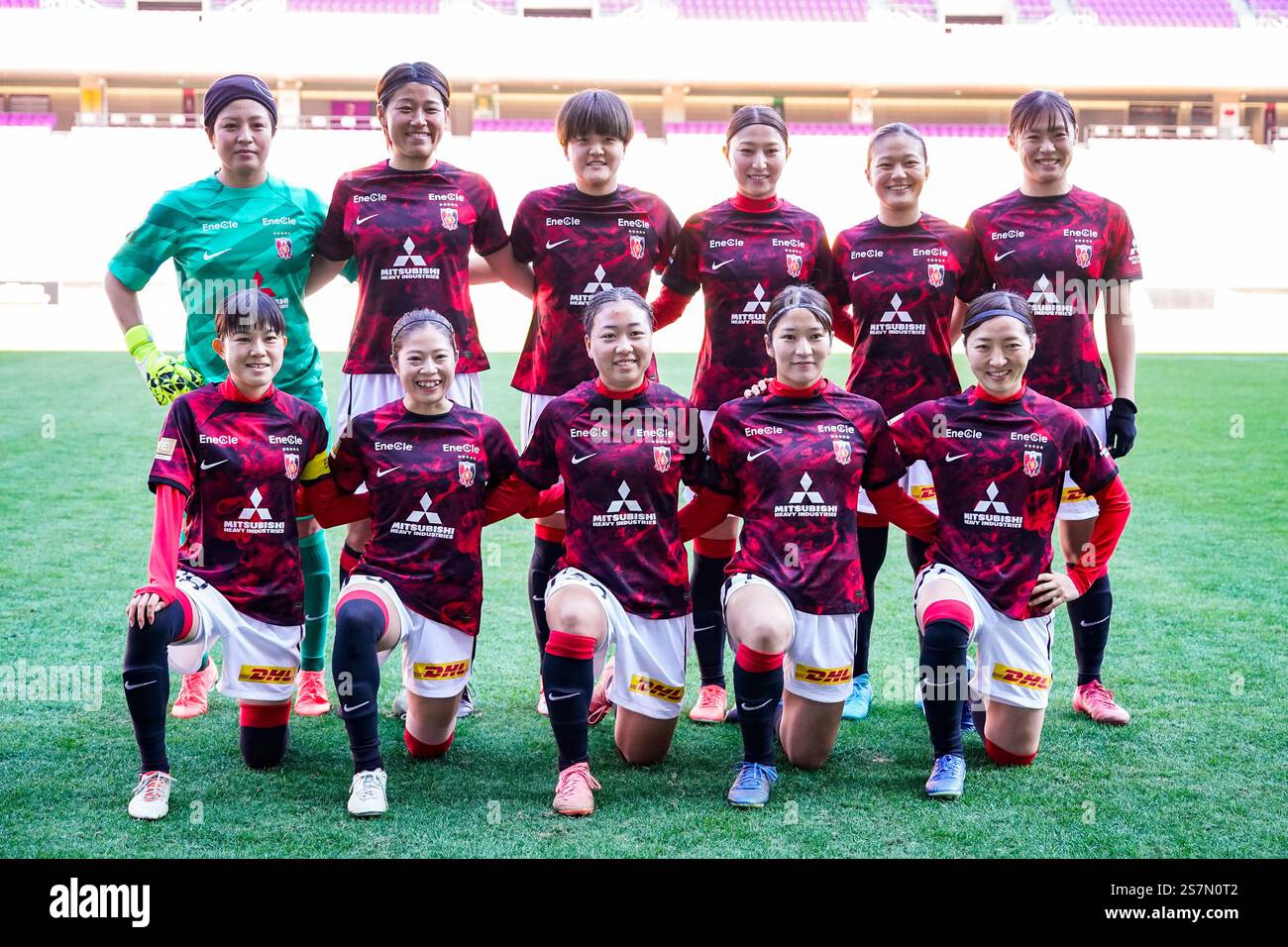 Reds Ladies team group line-up, JANUARY 18, 2025 - Football / Soccer : Semifinal match between ...