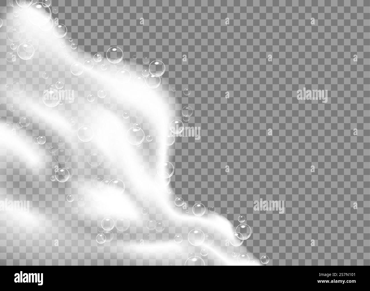 Realistic background with Soap foam. Bath laundry white bubbles ...