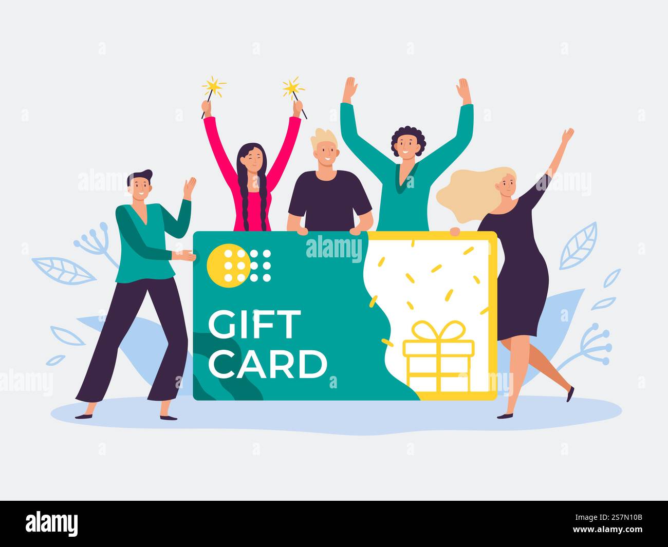 Gift card voucher. Gift certificate, discount cards for customers and ...