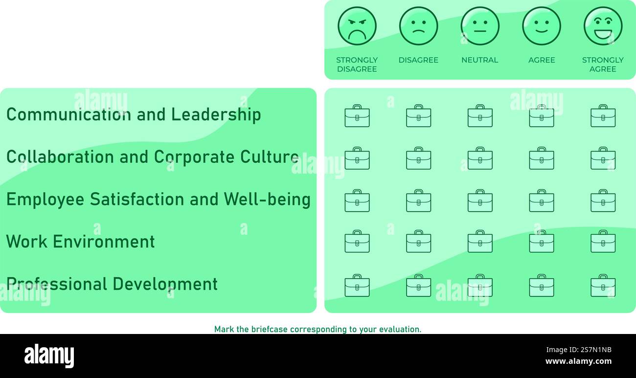 Employee satisfaction survey focusing on work-life balance criteria ...