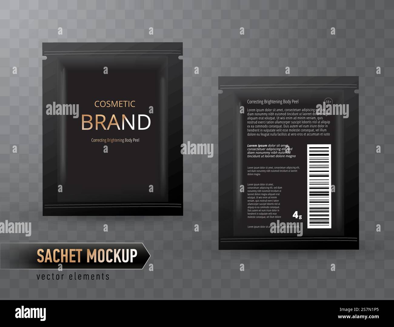 Disposable foil sachet for facial mask hi-res stock photography and ...