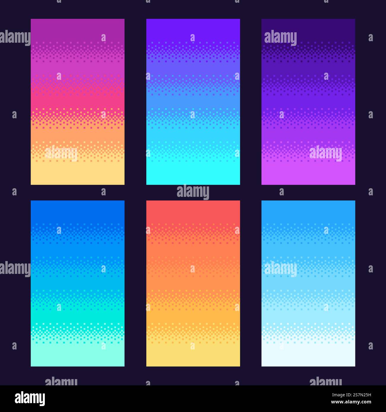 Dithering pixels background. Old retro video game pixel art gradient ...