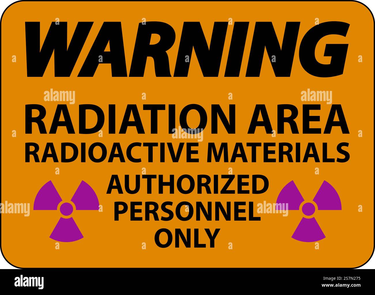 Radiation Warning Sign Caution Radiation Area, Radioactive Materials ...