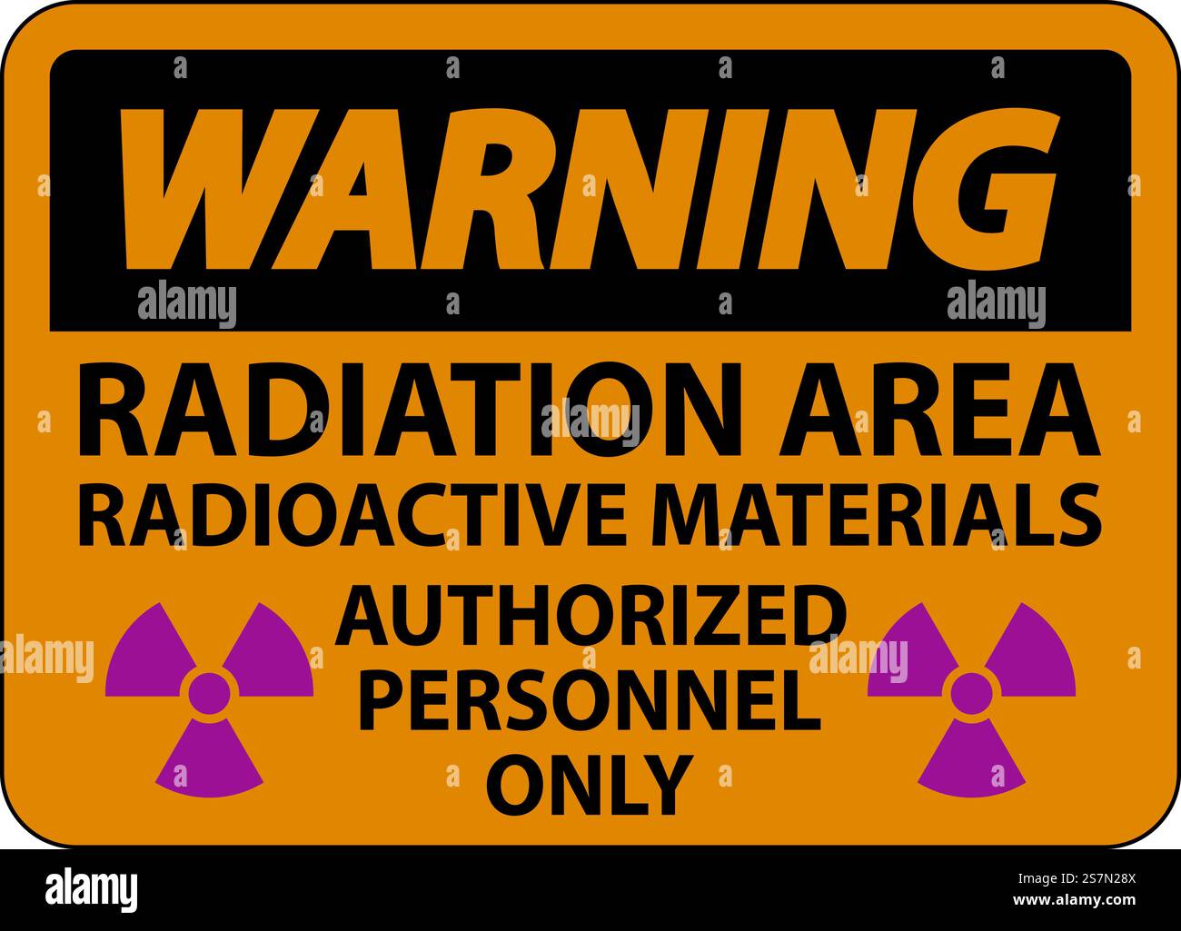Radiation Warning Sign Caution Radiation Area, Radioactive Materials ...