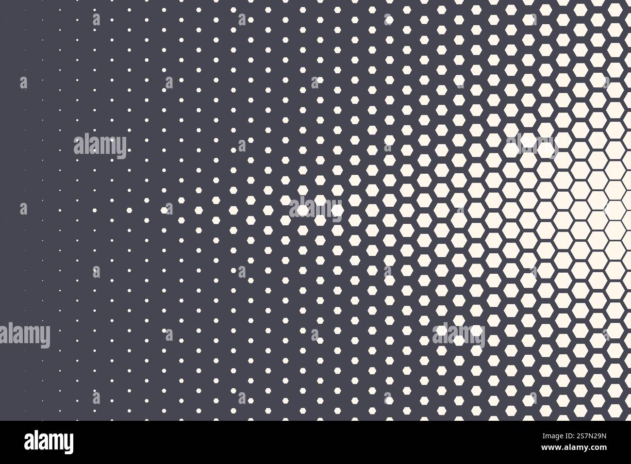 Hexagonal Halftone Pattern Abstract Geometric Background. Hexagon ...