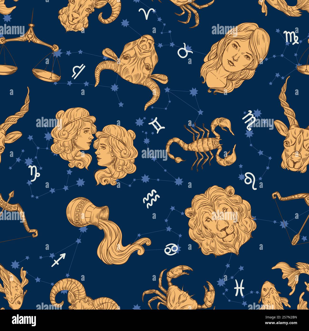 Leo pattern hi-res stock photography and images - Alamy