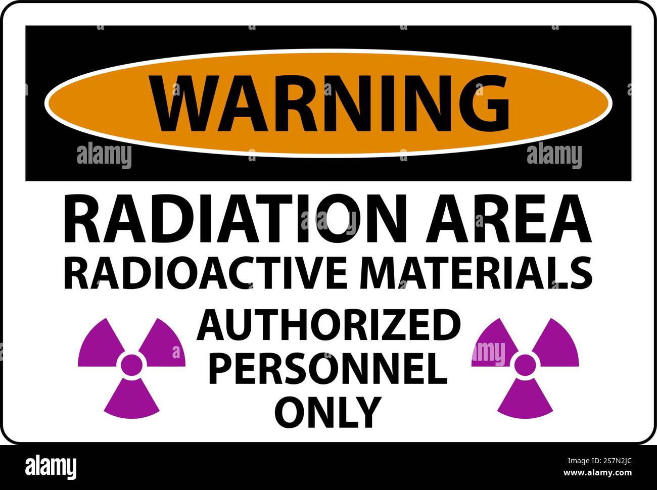 Radiation Warning Sign Caution Radiation Area, Radioactive Materials ...