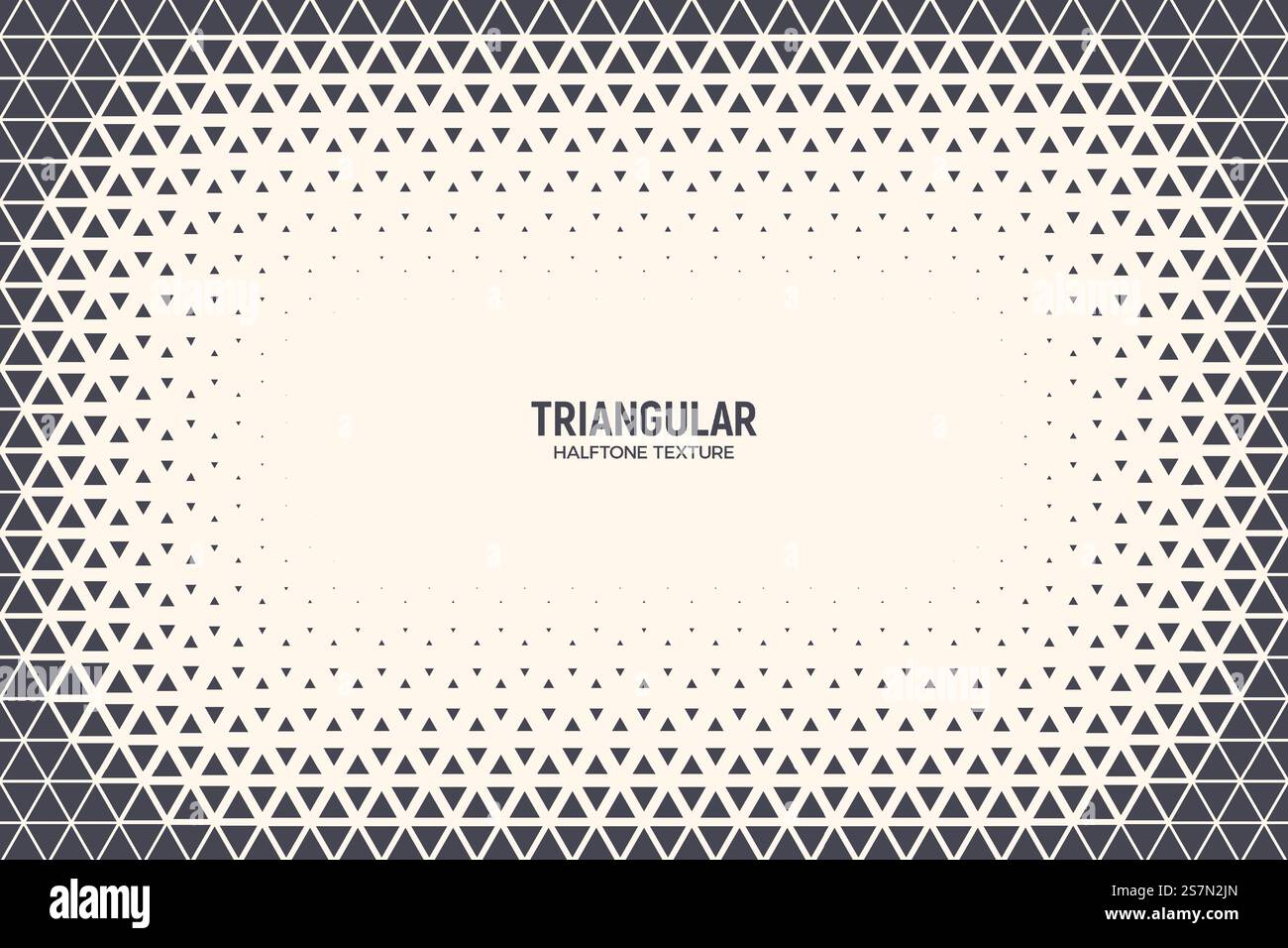 Triangular Shapes Halftone Texture Rounded Frame Abstract Background ...