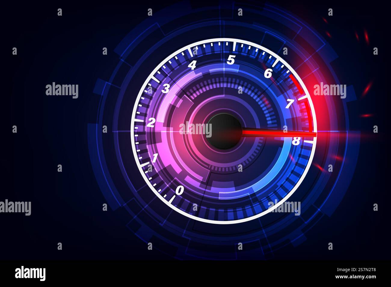 Speed motion background with fast speedometer car. Racing velocity ...
