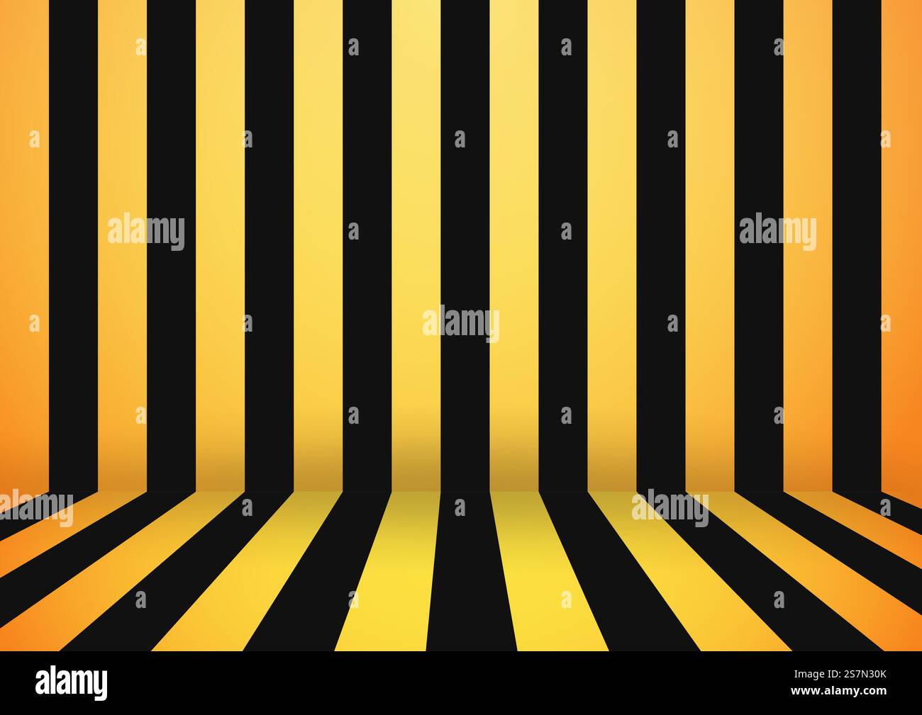 Black and Yellow Abstract stripe wall room background. Vector ...