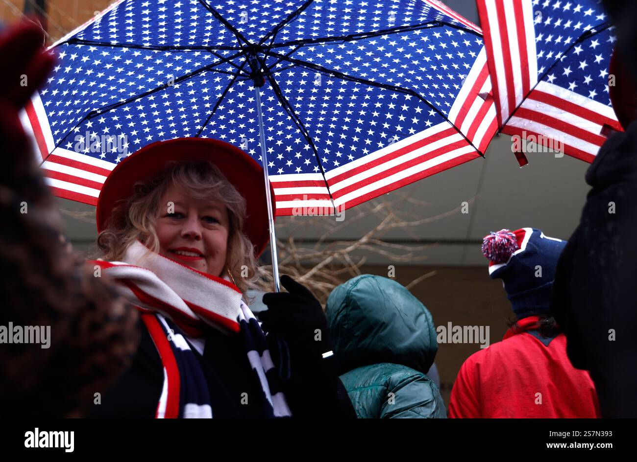 Washington Dc, USA. 19th Jan, 2025. Supporters of US President-elect ...