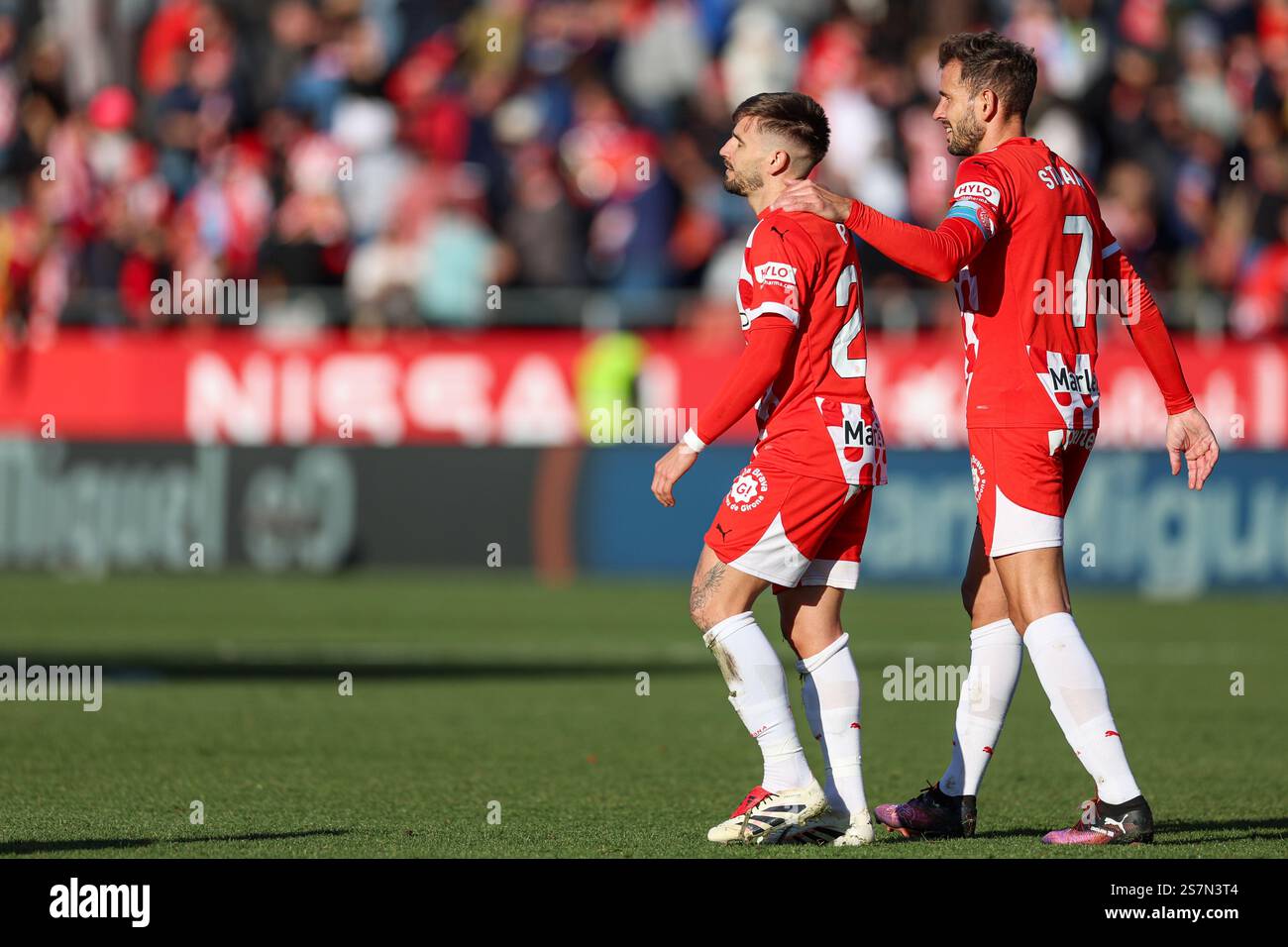 Girona, Spain. 18th Jan, 2025. Cristhian Stuani of Girona FC and ...