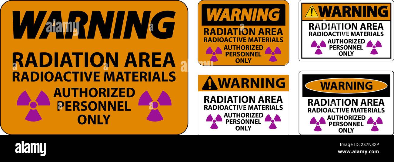 Radiation Warning Sign Caution Radiation Area, Radioactive Materials ...