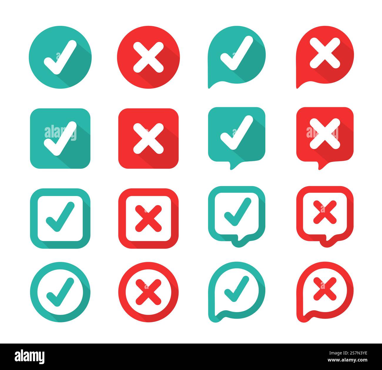 Green check mark and red wrong On the checked box. True or false Stock ...