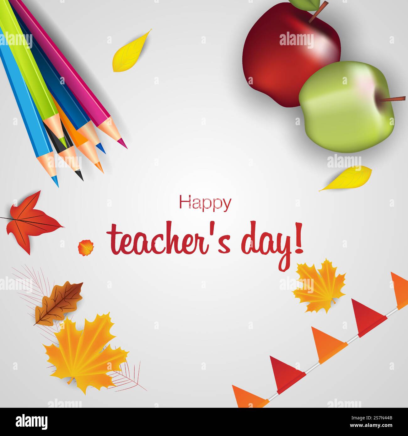 Happy teacher’s day The best teacher in the world Vector concept banner ...