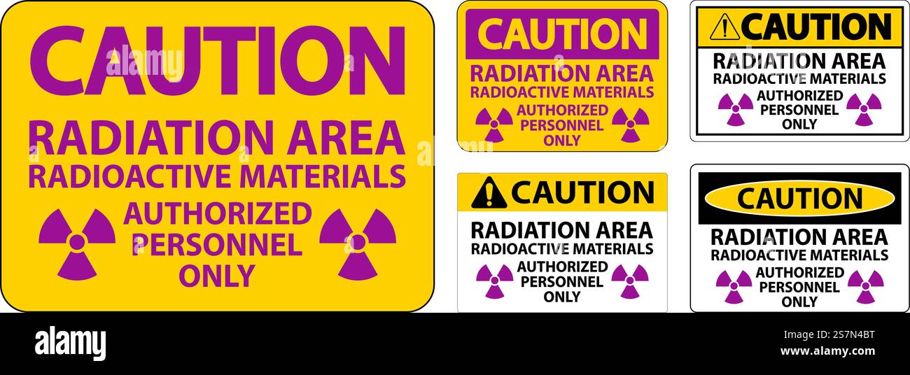 Radiation Caution Sign Caution Radiation Area, Radioactive Materials ...