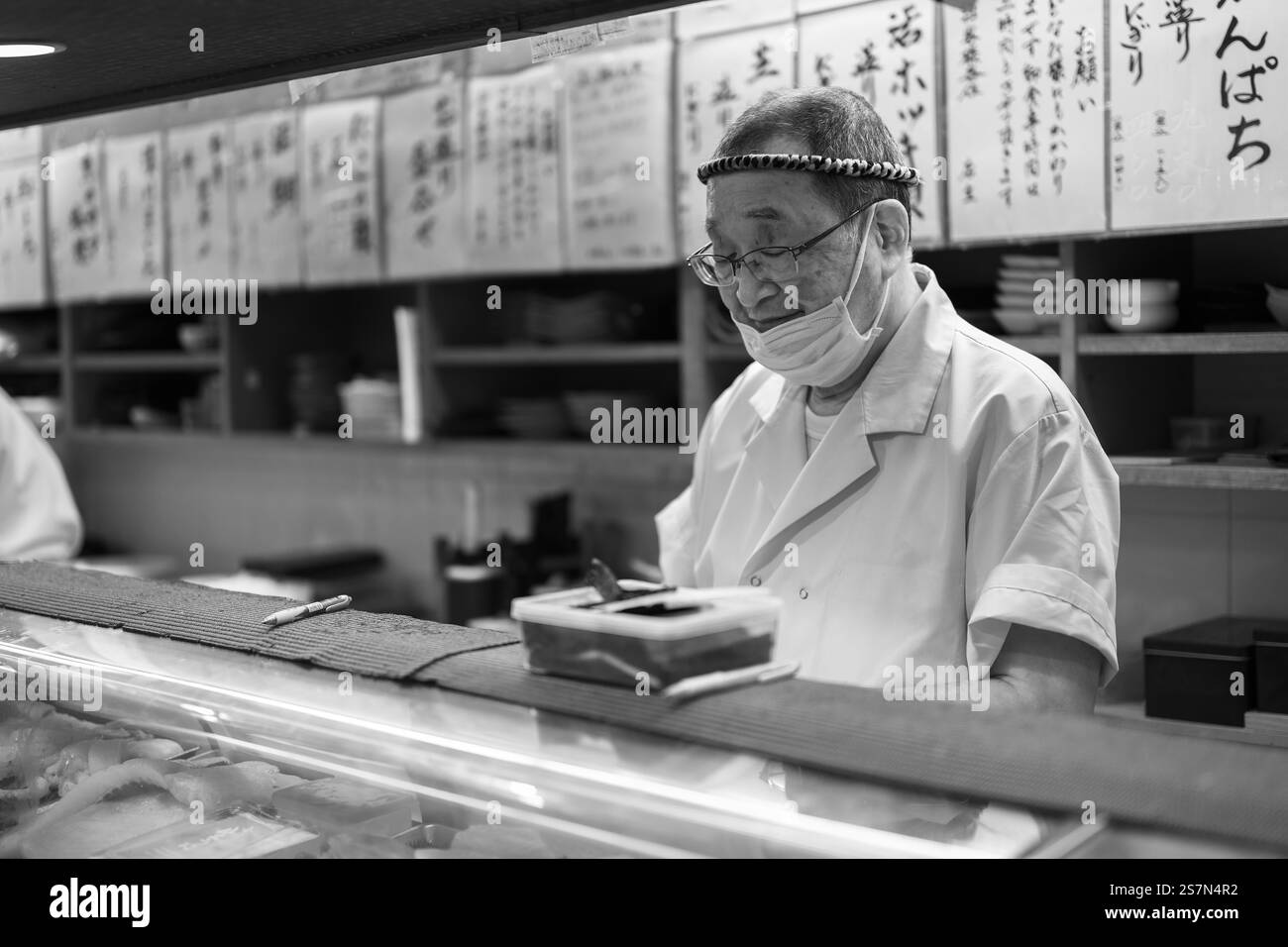 Food japan chef Black and White Stock Photos & Images - Alamy