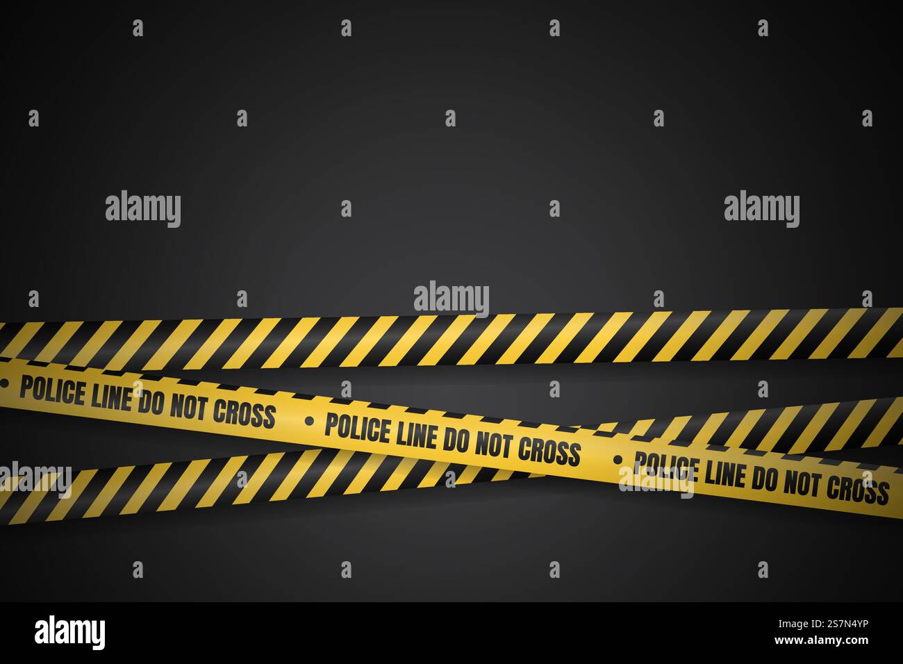 Yellow and black police line For warning of dangerous areas isolate on ...