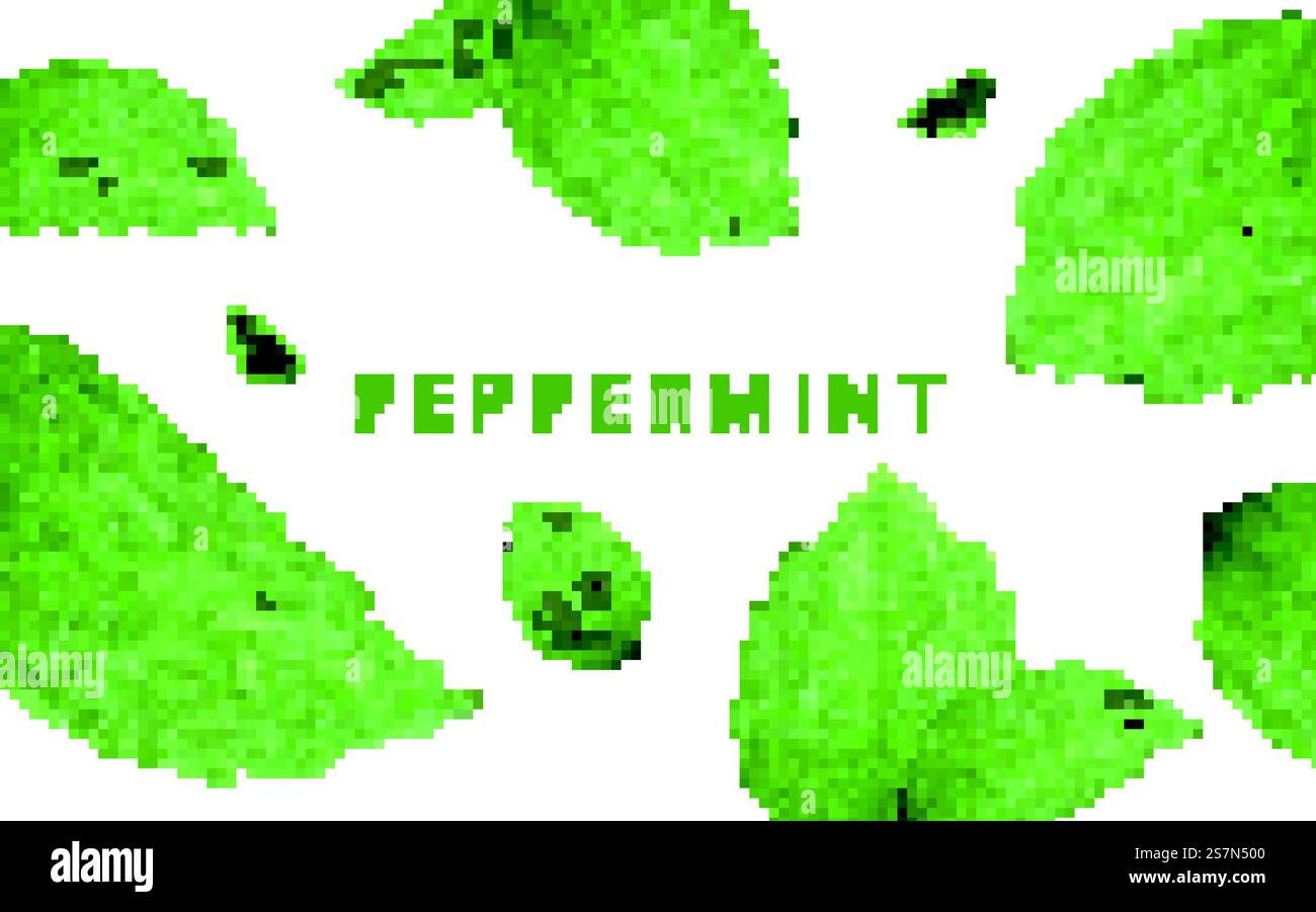 Peppermint background design, refreshing leaves floating in the air, 3d ...