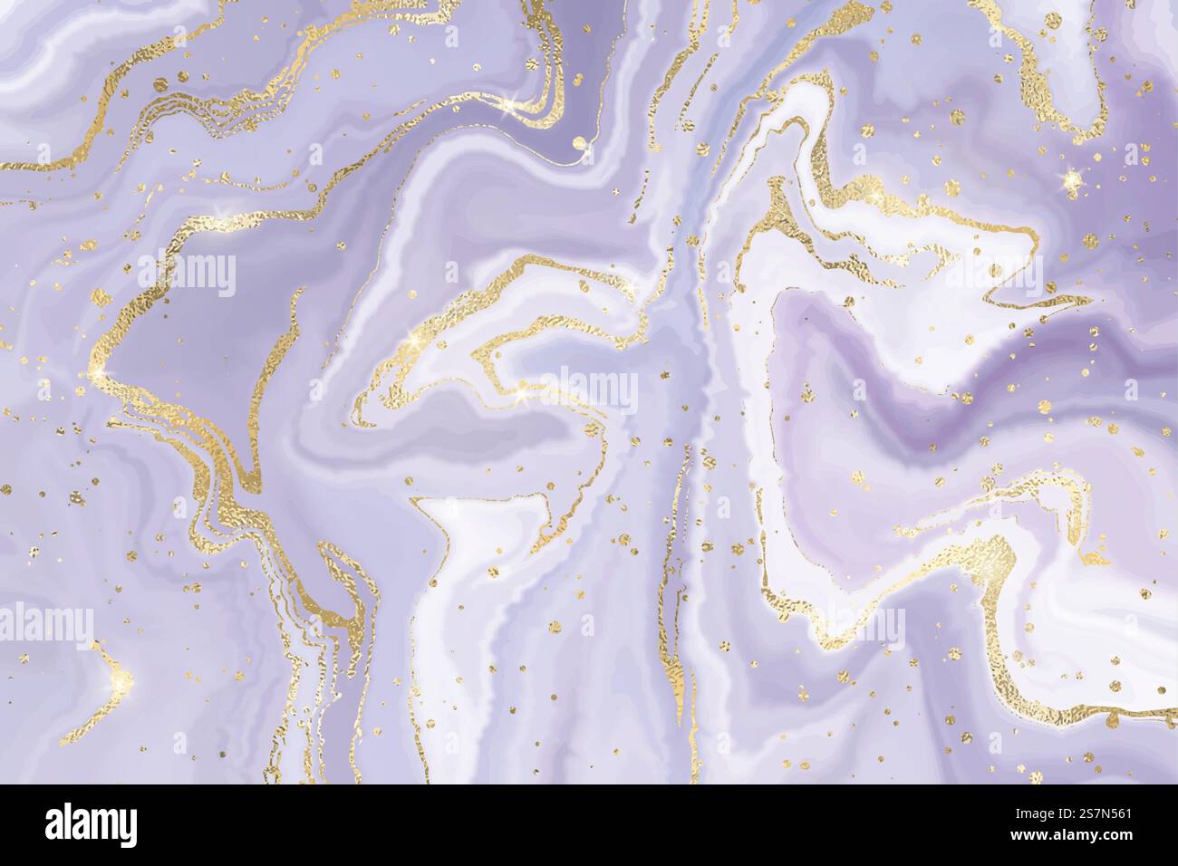 Abstract dusty lavender liquid marble or watercolor background with ...