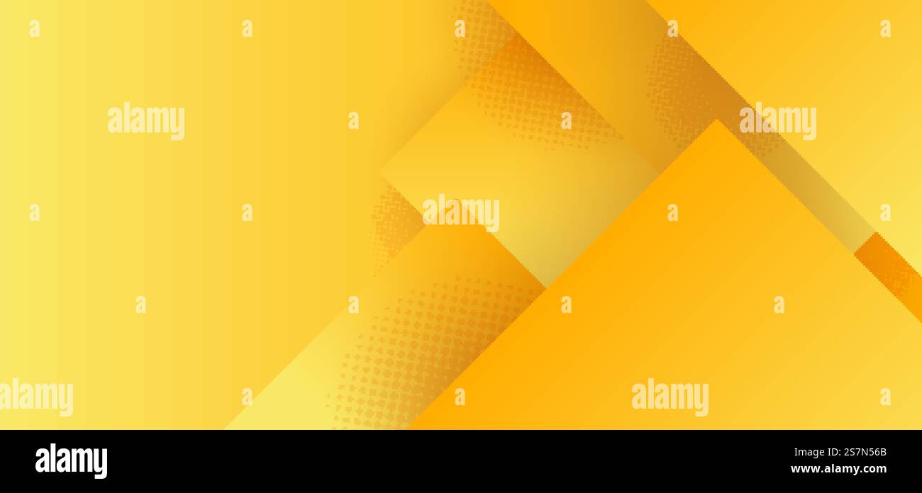 Abstract modern corporate concept yellow geometric square overlapping ...