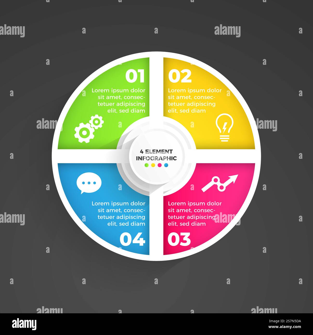 4 element modern infographic Stock Vector Image & Art - Alamy