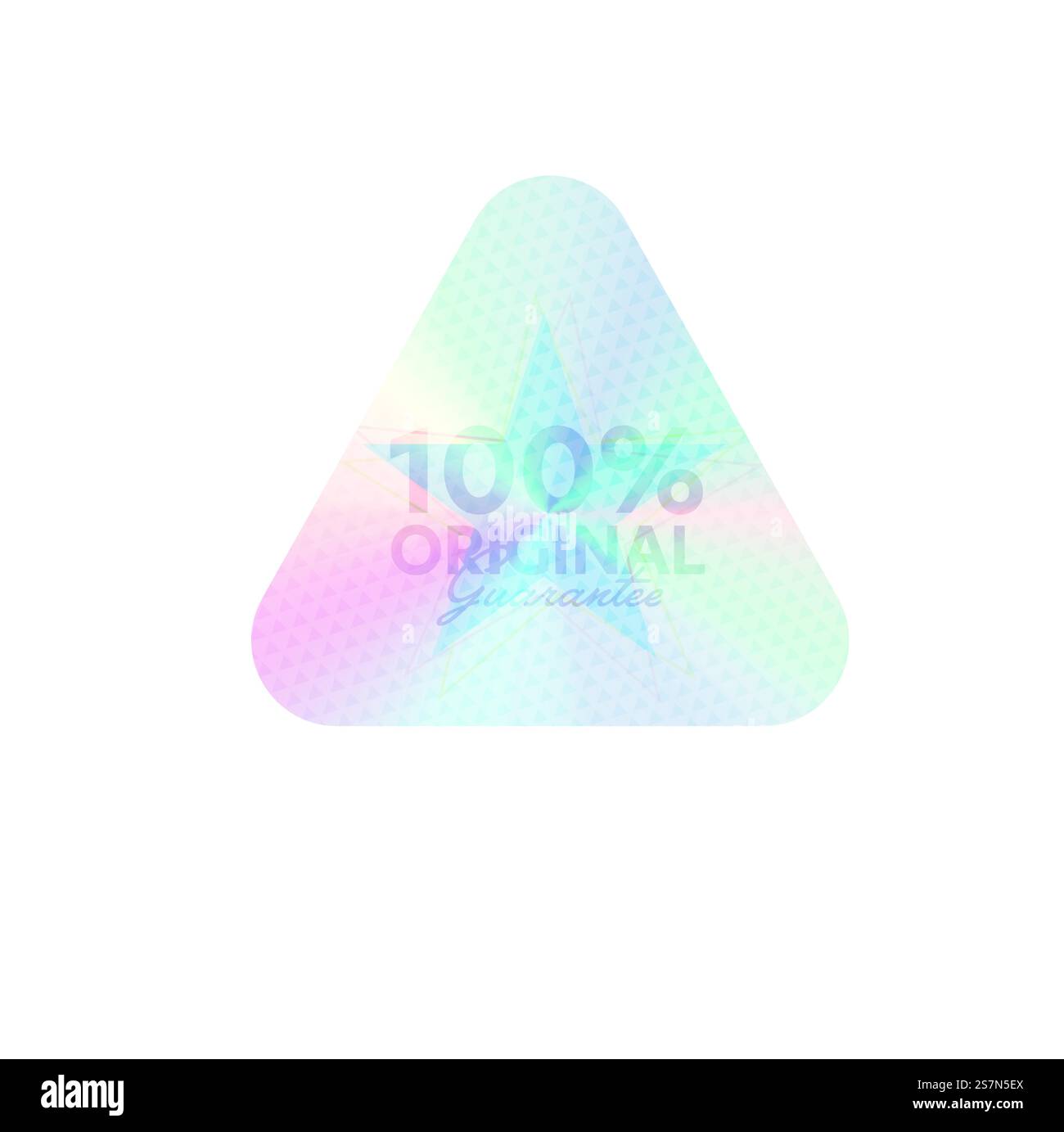 100 percent original guarantee rainbow shiny emblem sticker. 100 ...