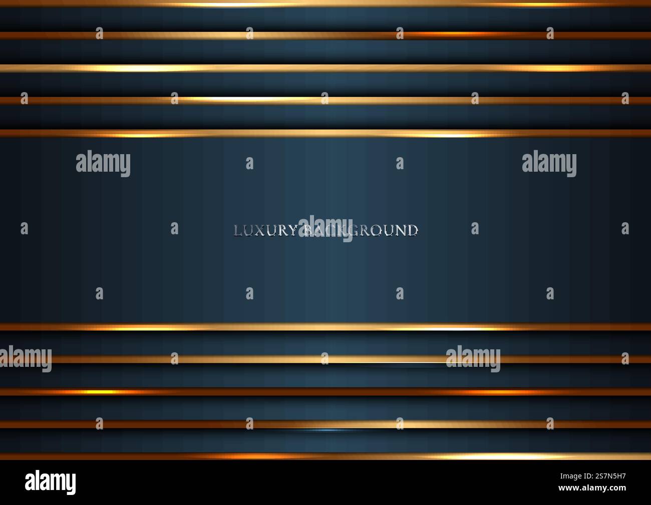 Dark blue stripes with gold lines lighting overlapping layer background ...