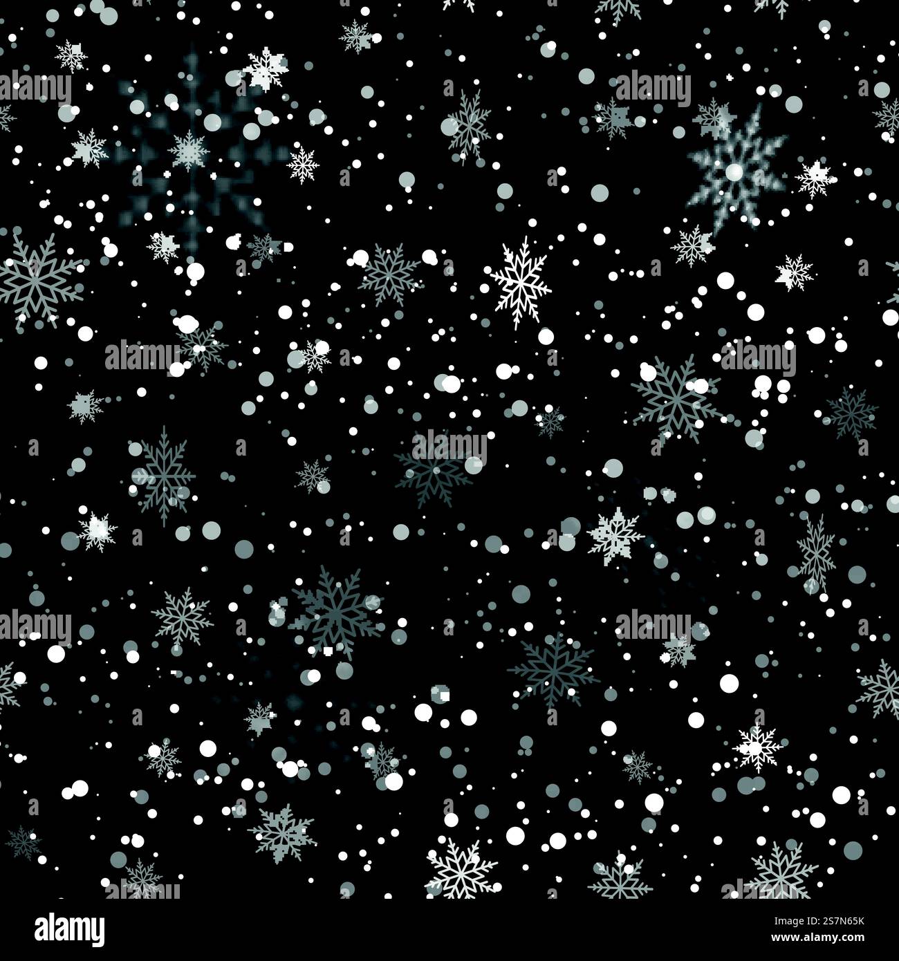 Blizzard falling rain snowflakes Stock Vector Images - Alamy
