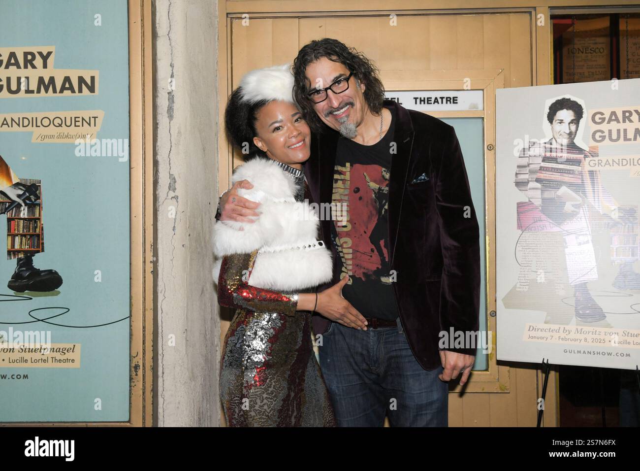 New York, USA. 19th Jan, 2025. (L-R) Sade Tametria and Gary Gulman ...