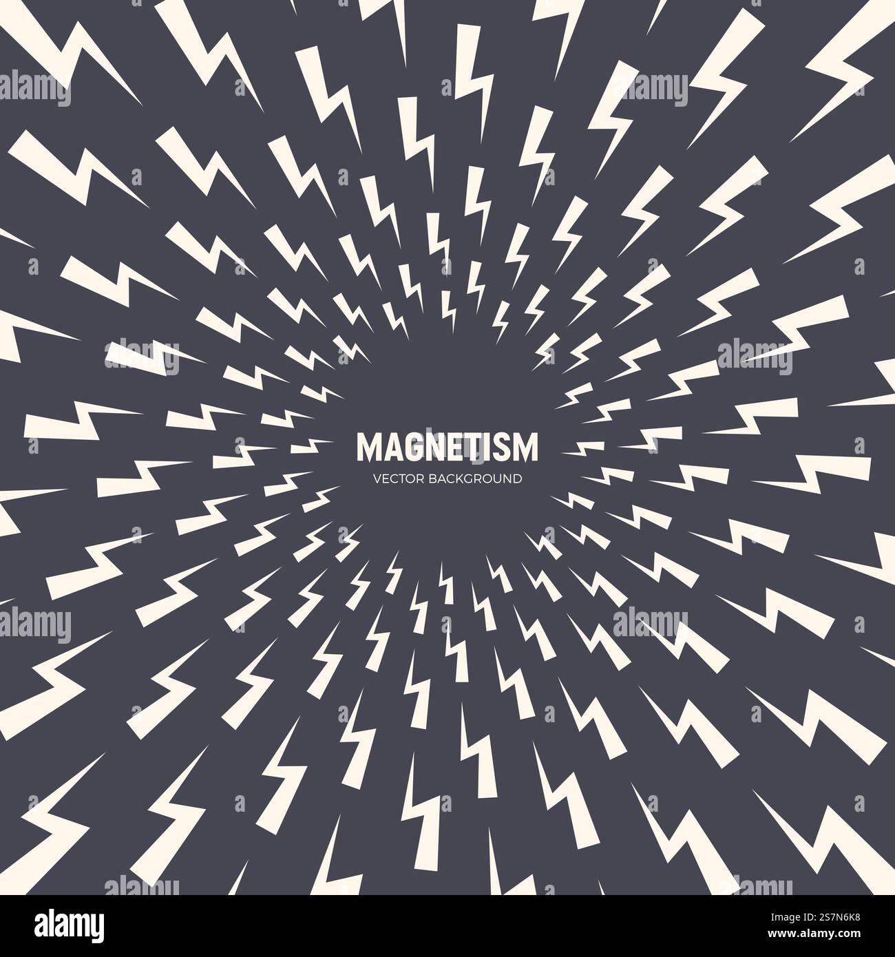 Thunder And Bolt Lighting Flash Icons Radial Composition Abstract ...