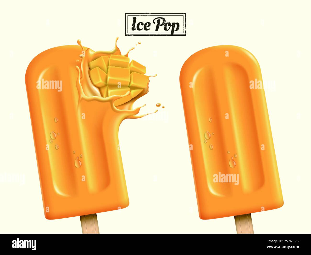 Close up look at mango ice pop hi-res stock photography and images - Alamy