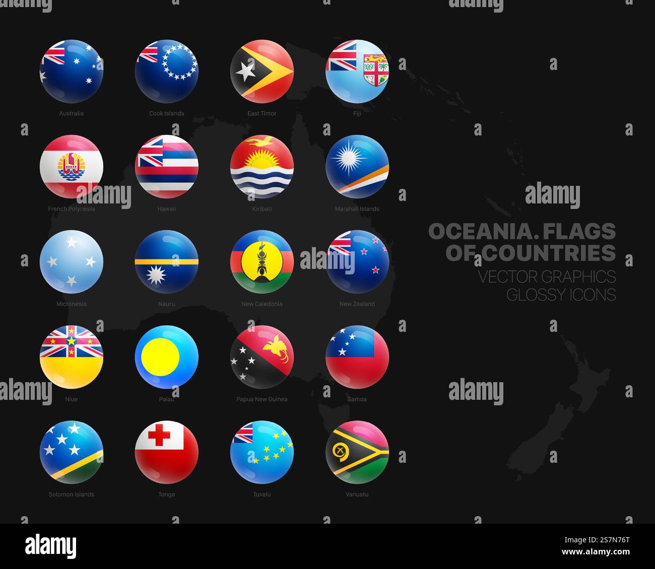Flags of oceania hi-res stock photography and images - Alamy