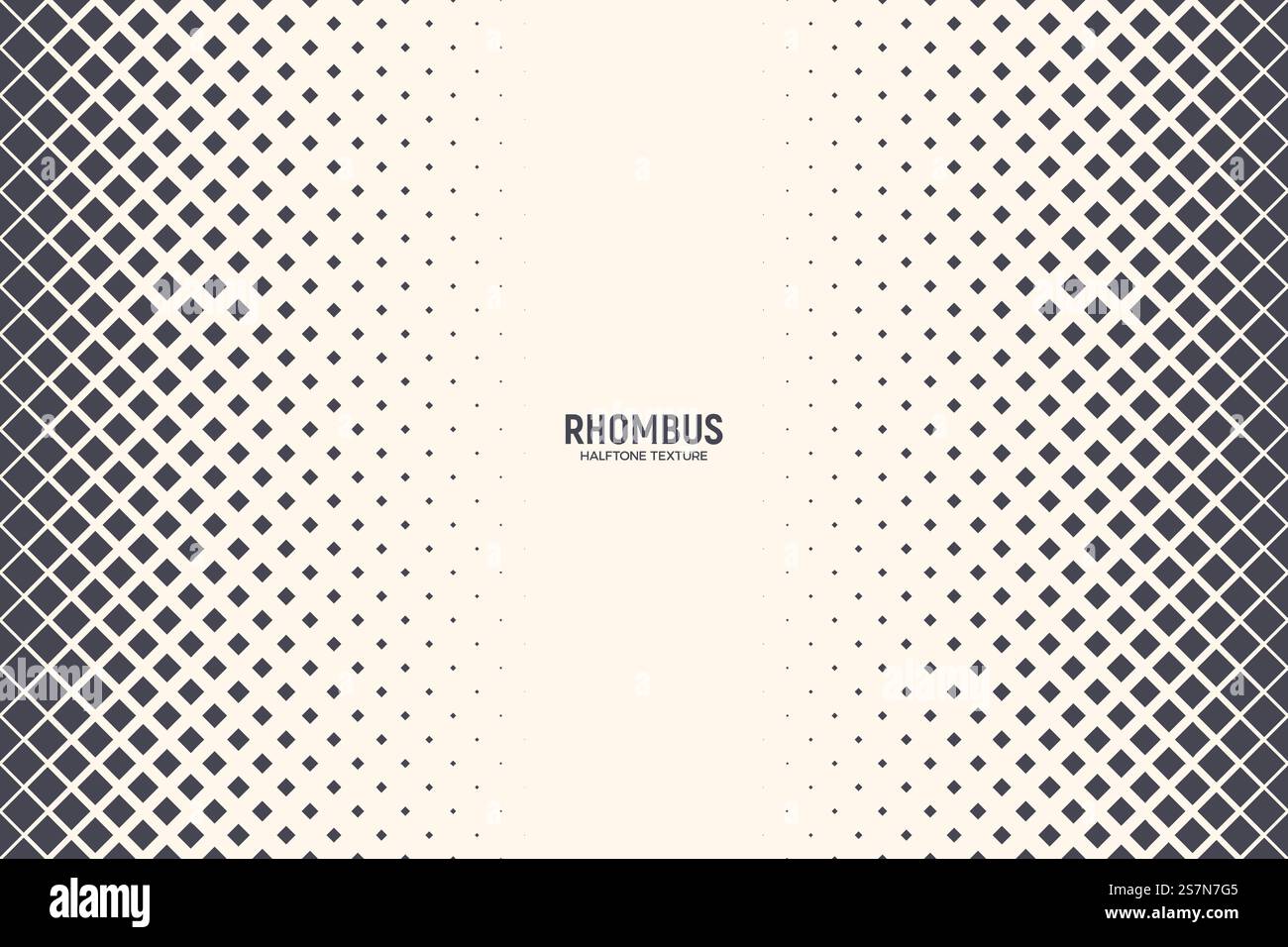 Rhombus Particles Halftone Texture Abstract Frame Geometric Background. Rhombus Vector Abstract ...