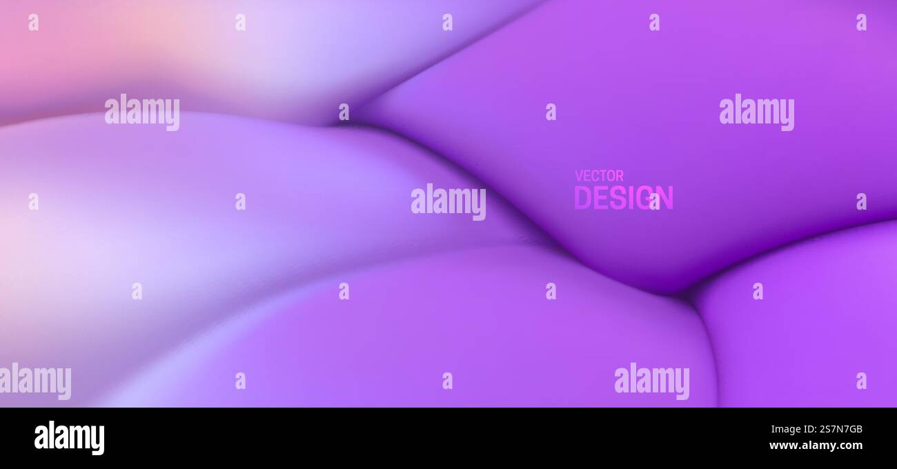 Abstract purple background with soft elastic shapes Stock Vector Image ...