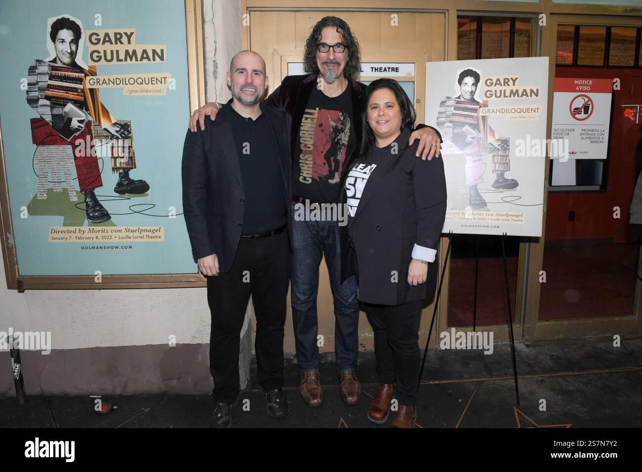 New York, USA. 19th Jan, 2025. (L-R) Mike Lavoie, Gary Gulman and ...
