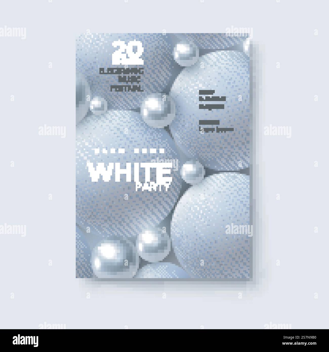 Party poster mockup. Club invitation template Stock Vector Image & Art ...