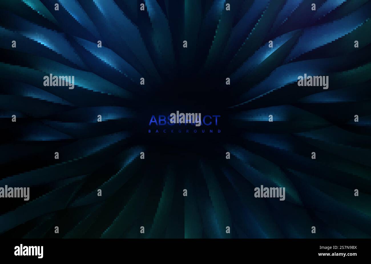 Abstract iridescent background. Concentric scale shapes backdrop ...