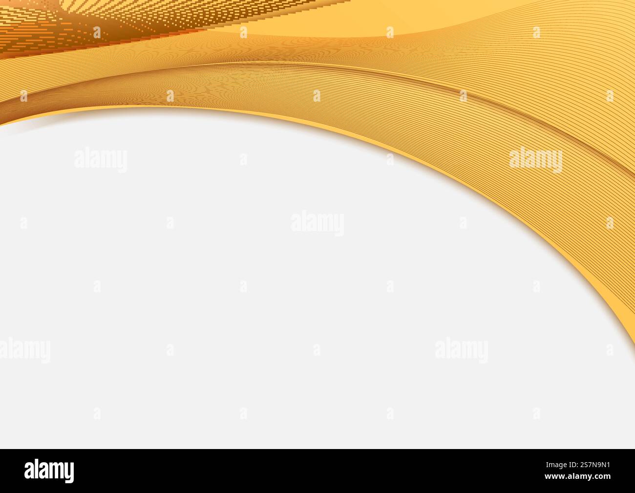 Abstract template header yellow curve with line elements texture ...