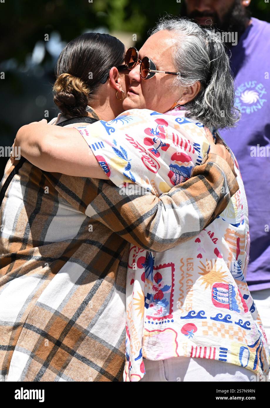 Brisbane, Australia. 20th Jan, 2025. Family and supporters of Destiny ...
