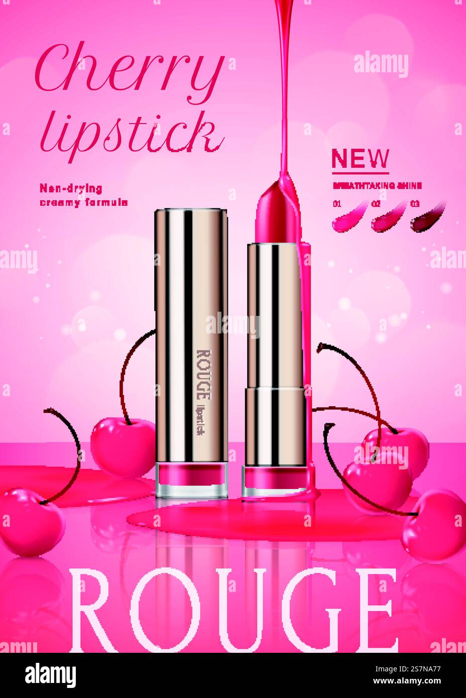 Dripping lipstick Stock Vector Images - Alamy