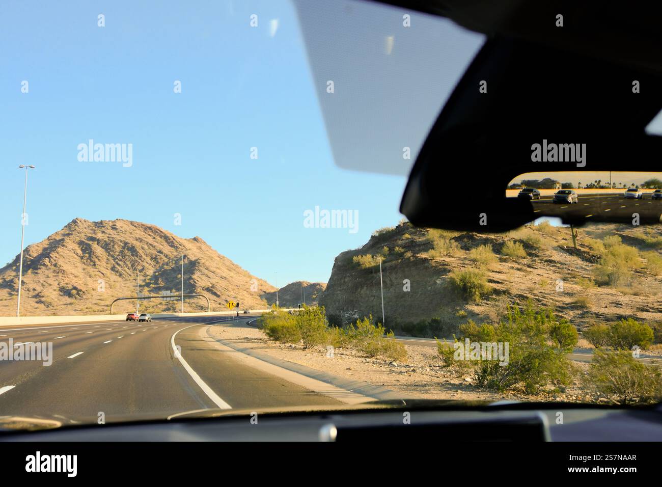 Arizona, USA - 19 Jan 2025 -Driving on an American Road Trip and ...