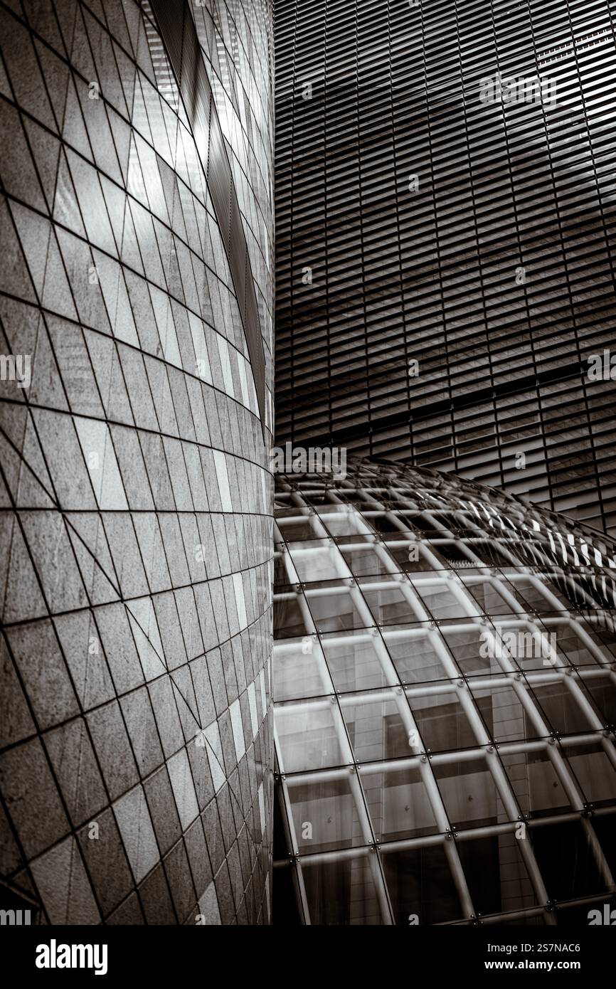 Details of the NHK Building in Osaka Stock Photo - Alamy