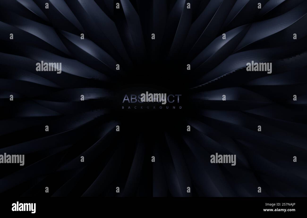 Radial black scale background. Vector illustration. Organic circular ...