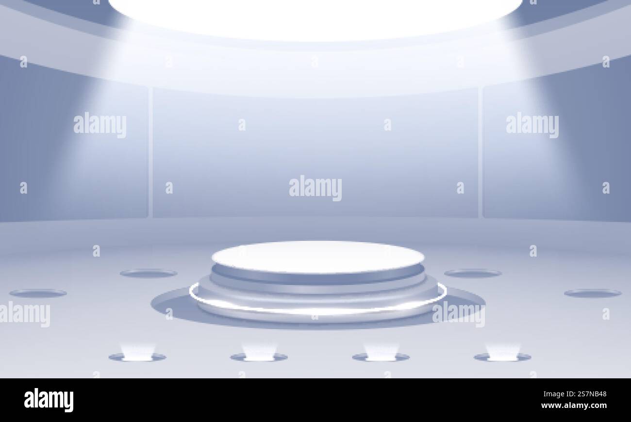 3D Abstract podium minimal background with clean stage Stock Vector ...